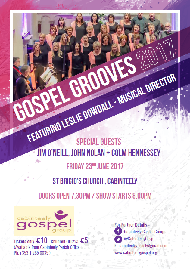 Gospel Grooves 2017 – Cabinteely Gospel Group